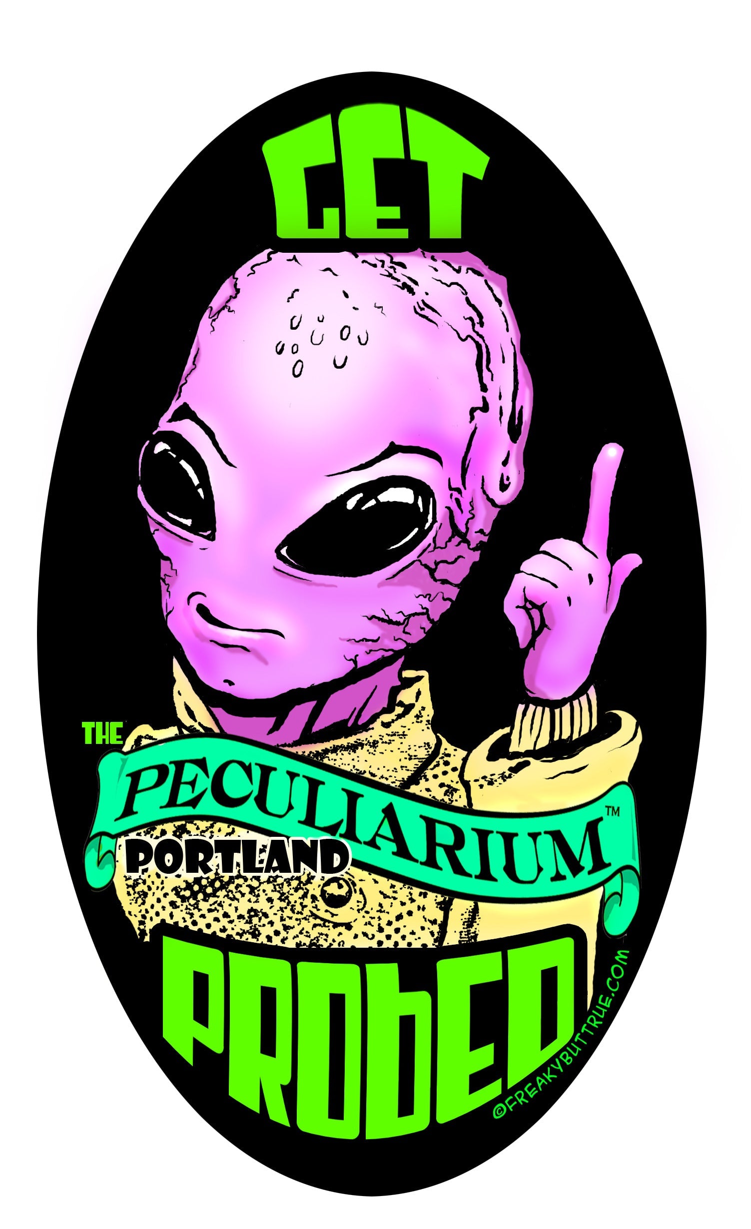 Stickers, Patches & Pins – Freakybuttrue Peculiarium
